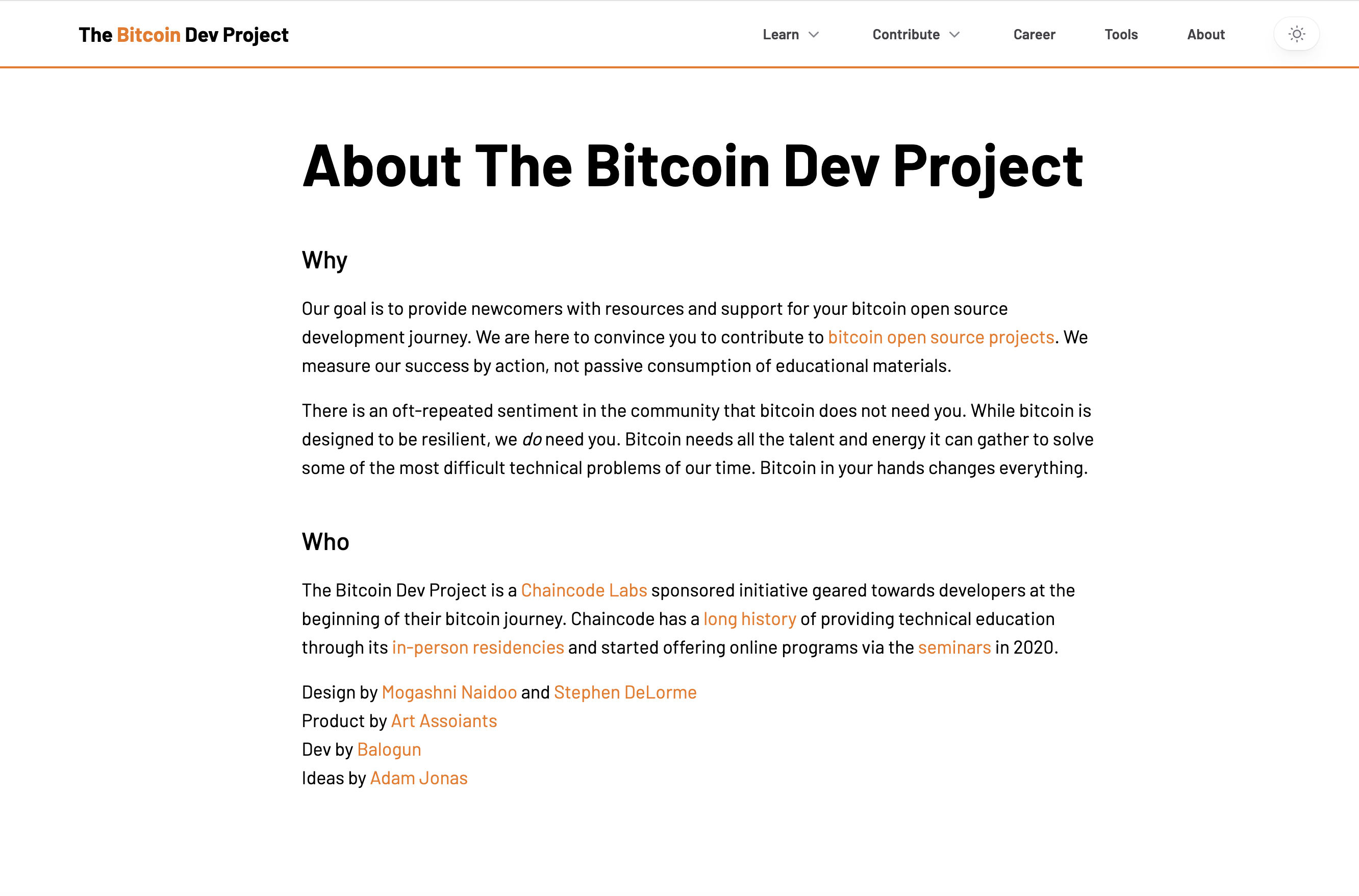 About | Bitcoin Dev Project | The Bitcoin Dev Project